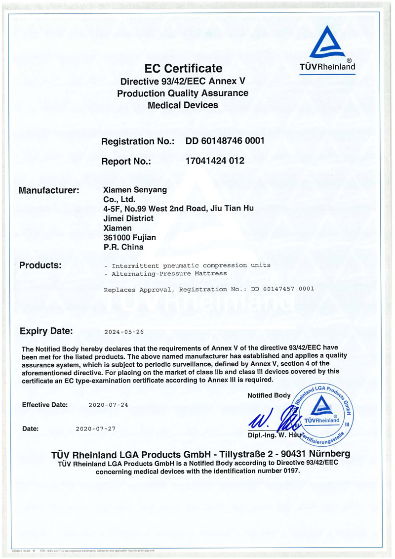 Certification - Medical and Health Products