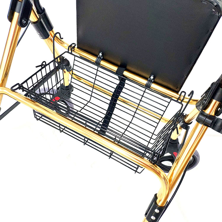 Aluminum walker rollator wholesale lightweight folding 4 wheels for ...