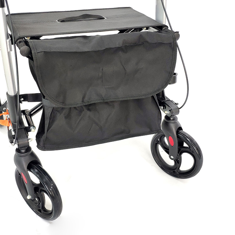 Aluminum rollator custom logo lightweight folding 4 wheels