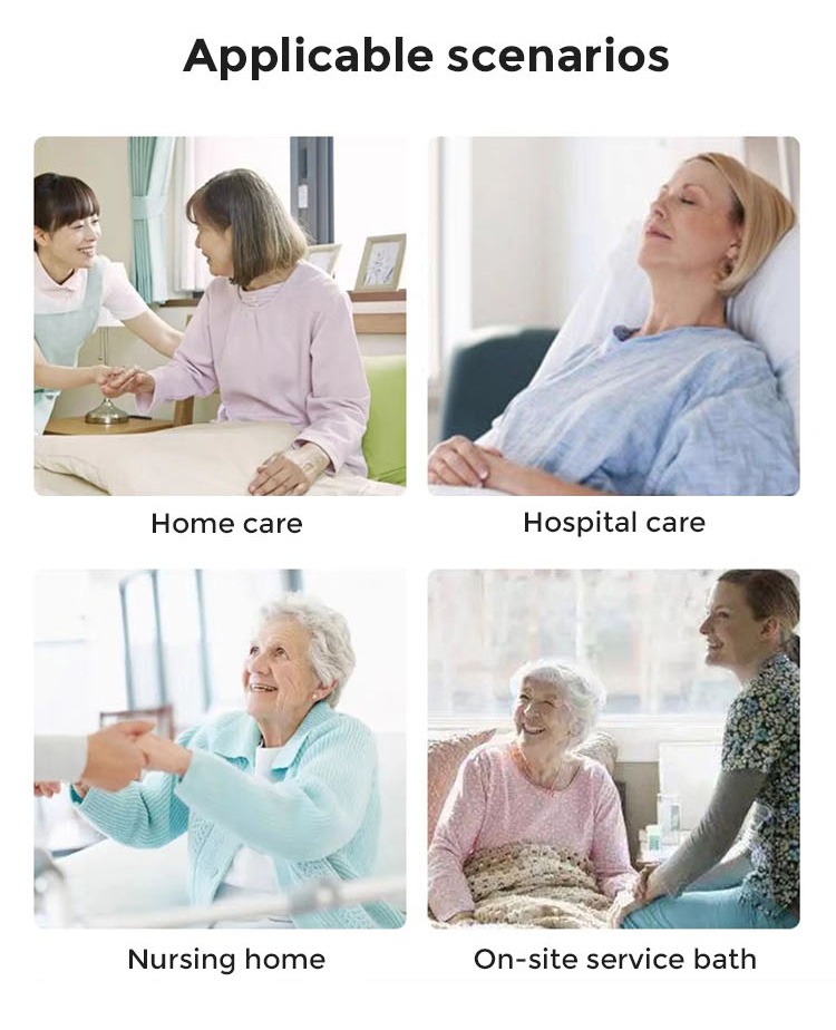 Inflatable bath bed bedridden patient disabled elderly senior home care ...