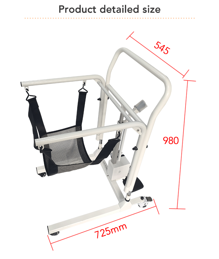 Patient transfer lift chair elderly electric home care move wheel ...