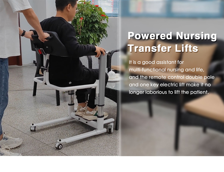 Commode chair electric lifting equipment transfer patient from bed to ...
