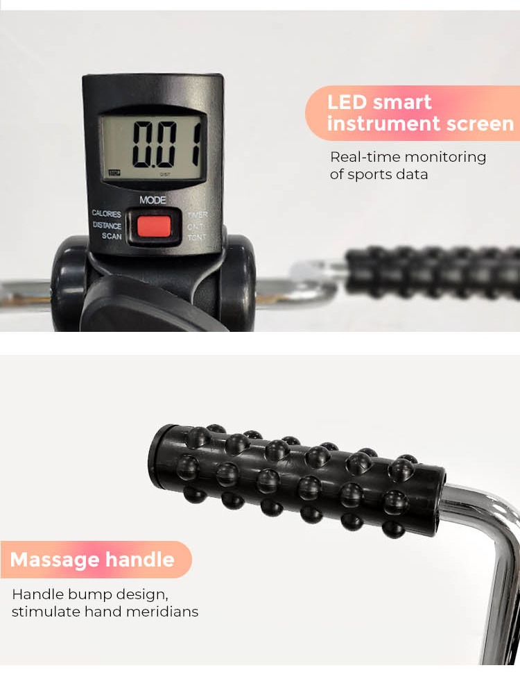 Home pedal exerciser foldable hand and foot physical therapy exercise ...