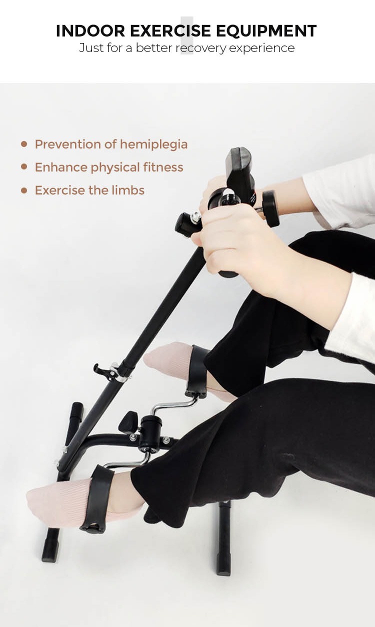 Home pedal exerciser foldable hand and foot physical therapy exercise ...