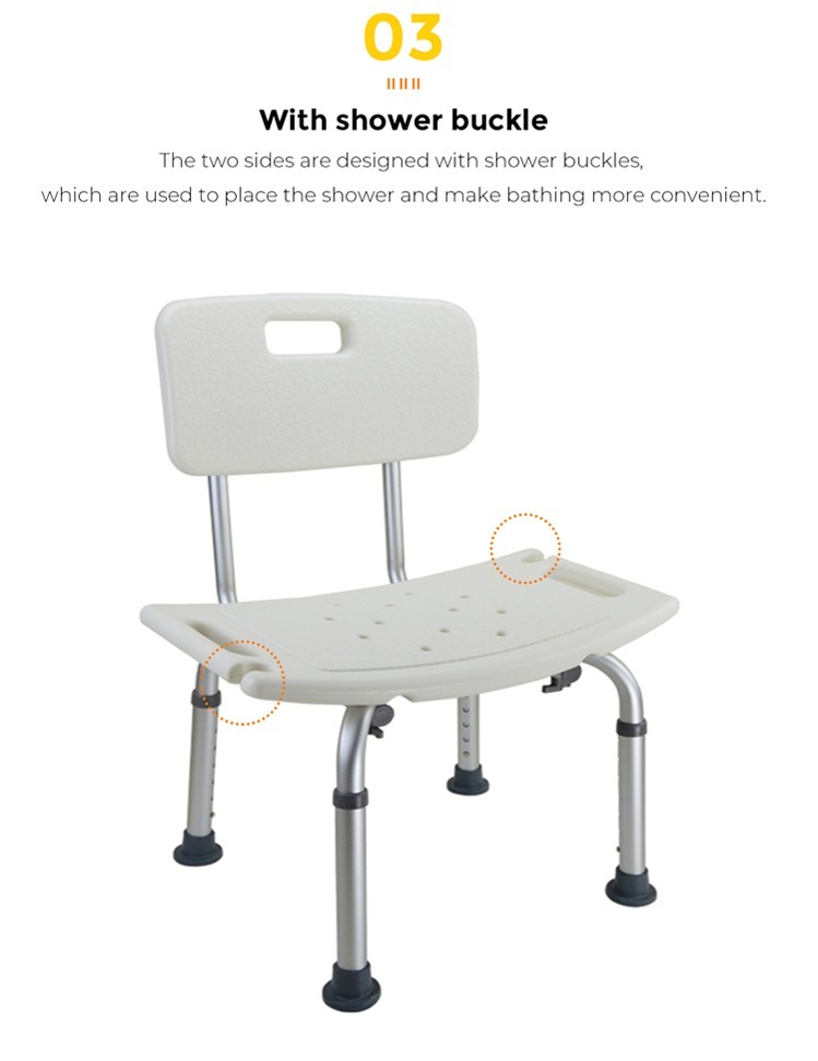 Patients shower chair adjustable portable bath chair for elderly ...