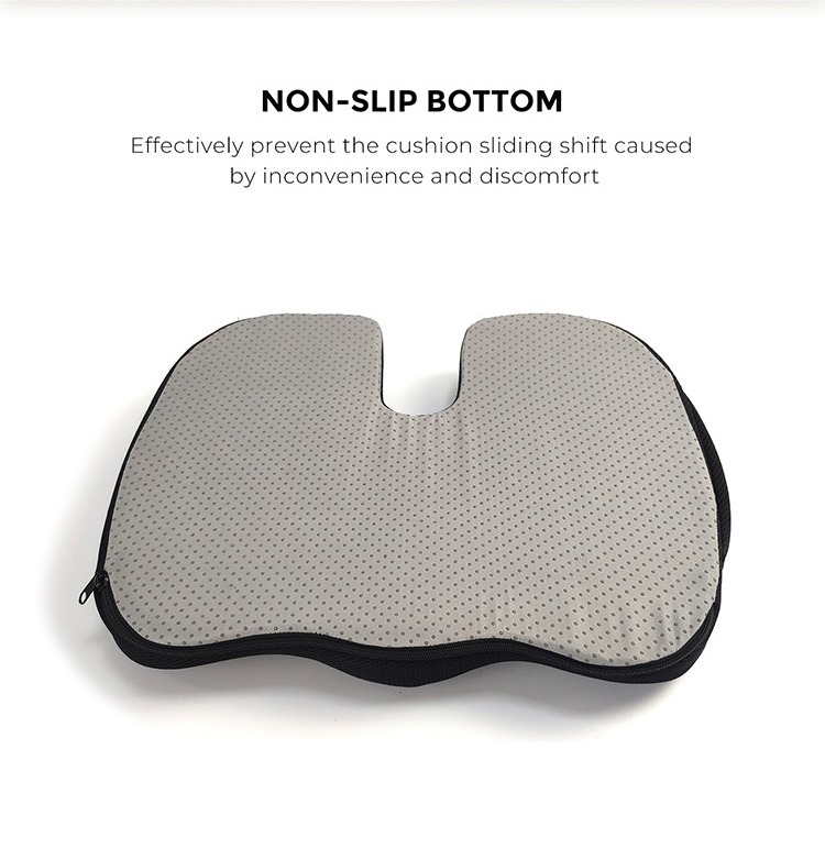 Custom memory foam seat cushion pressure relief office wheelchair bus ...