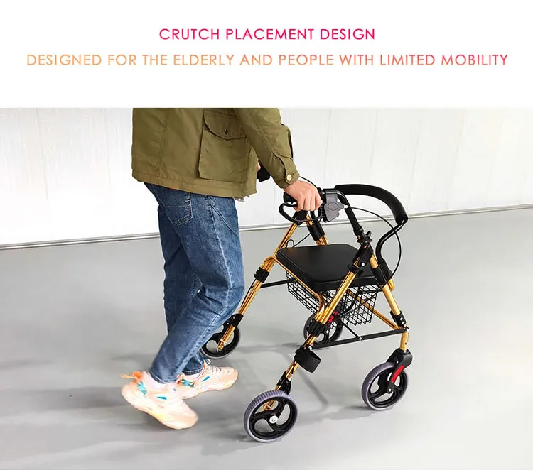 Adjustable Handle Best Rollator Walker with Seat | Perfect Fit for All ...