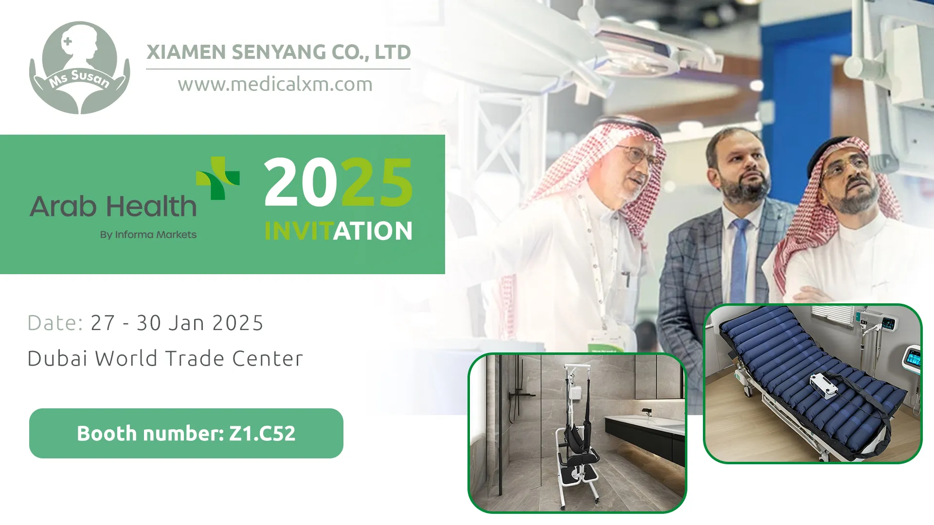 You’re Invited: Join Senyang at Arab Health 2025